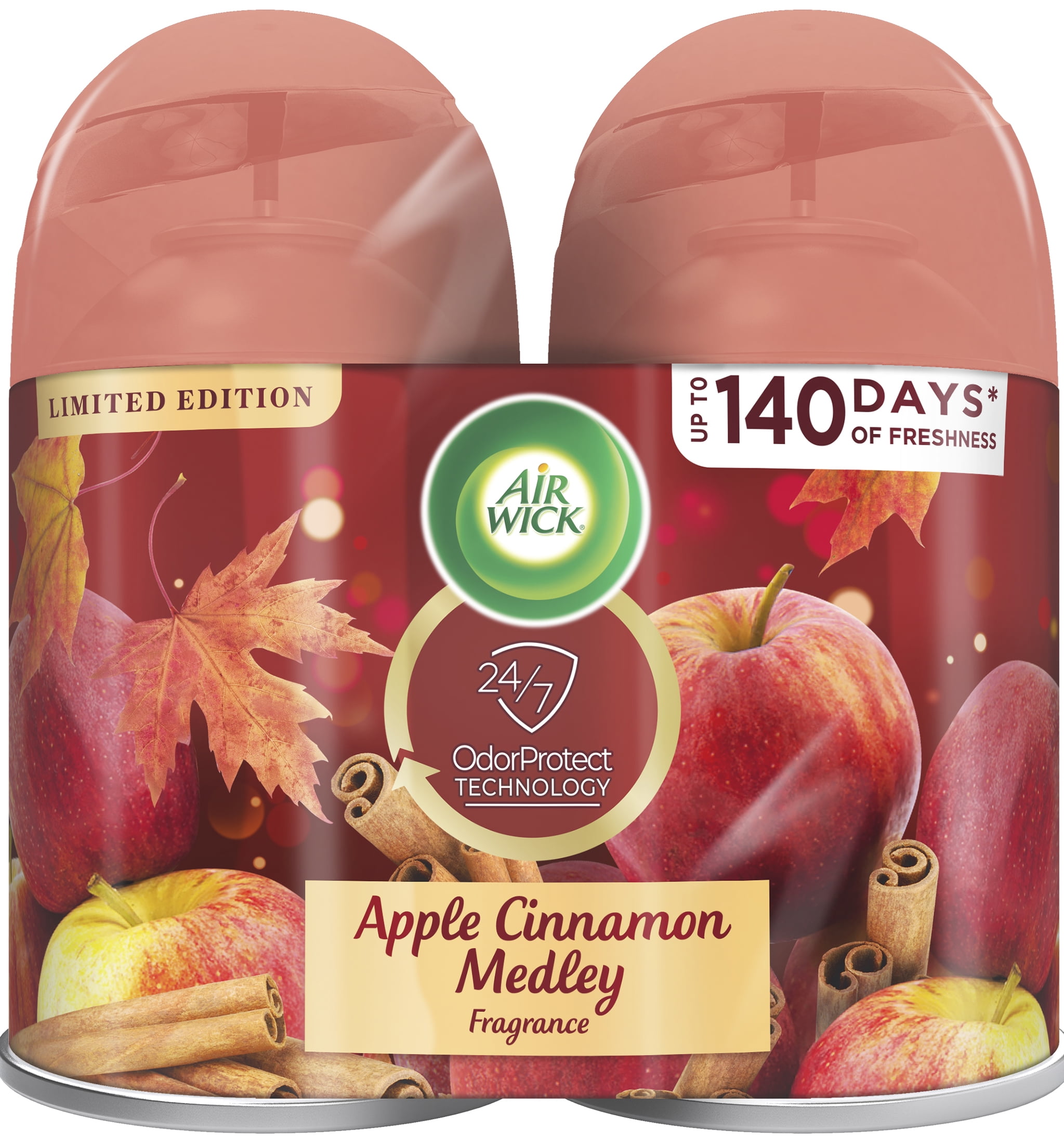 Air Wick Pure Freshmatic Refill 2ct, Apple Cinnamon Medley - Walmart.com