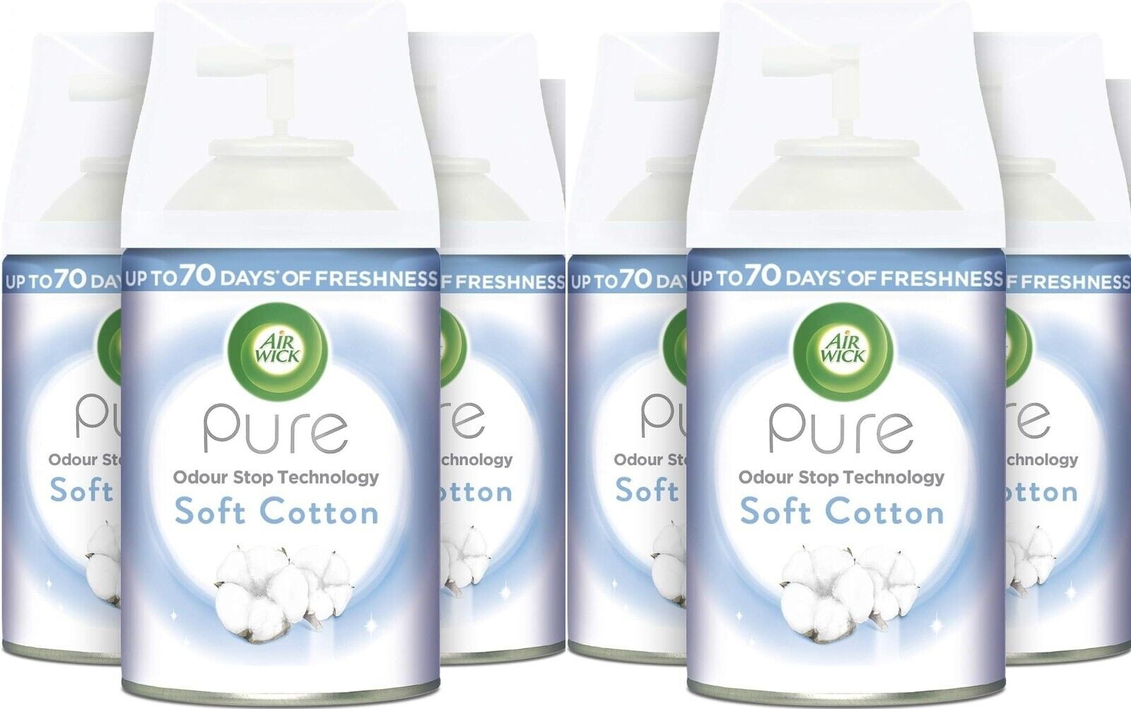 Air Wick Refill Automatic Spray Air Freshener Soft Cotton Scent Pure ...