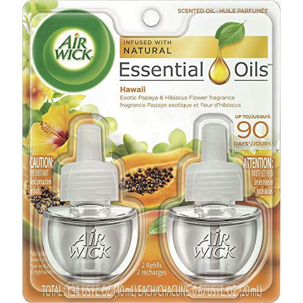 Air Wick Scented Oil Plug In Air Freshener, Hawaii, Twin Refills, 0.67 ...