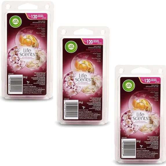 Air Wick Scented Wax Melts Summer Delights (White Flowers, Melon ...