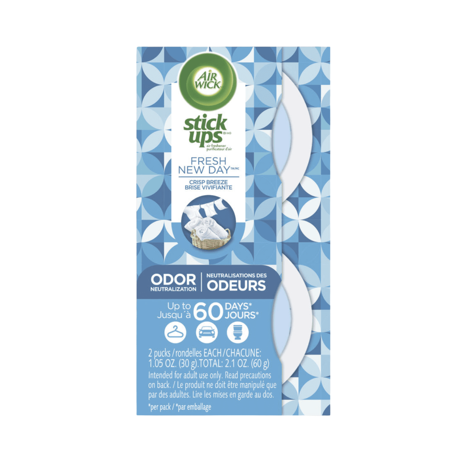 Air Wick Stick Ups Air Freshener – 1 Pack Disc (1.05 oz) Fresh New Day ...