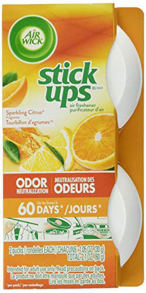 Air Wick Stick Ups Room Freshener, Sparkling Citrus Scent, 2ct ...