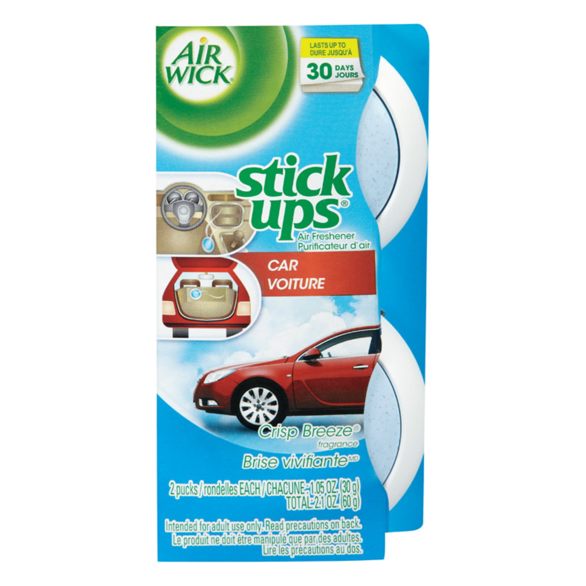 Air Wick Stick Ups Solid Air Freshener, Crisp Breeze Scent, 2 Count ...