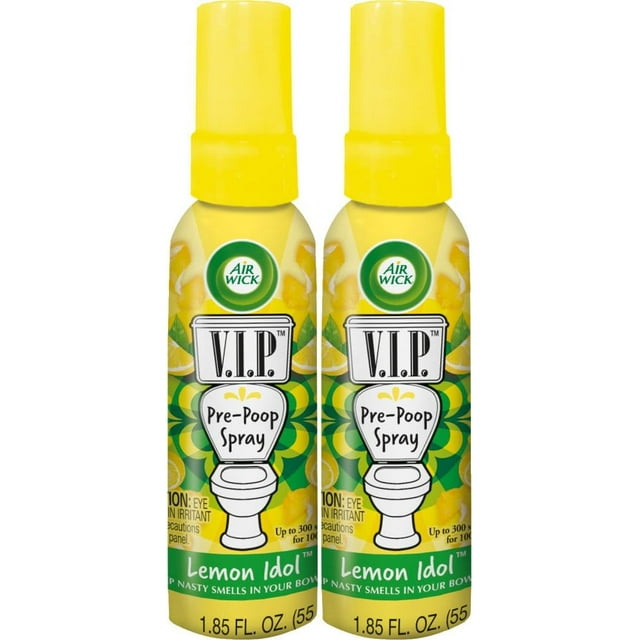Air Wick V.I.P. Pre-Poop Spray, Bathroom Freshener & Deodorizer, Lemon ...