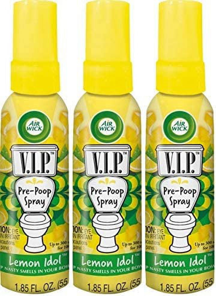 Air Wick V.I.P. Pre-Poop Toilet Perfume, Lemon Idol, 1.85 Fl Oz (Pack ...