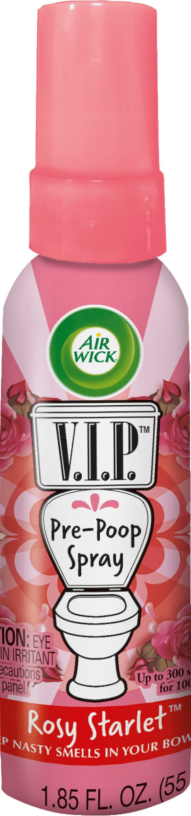 Air Wick V.I.P. Pre-Poop Toilet Spray, Rosy Starlet, 1.85 oz Travel ...