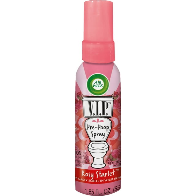Air Wick V.I.P. Pre-Poop Toilet Spray, Rosy Starlet, 1.85 oz Travel ...