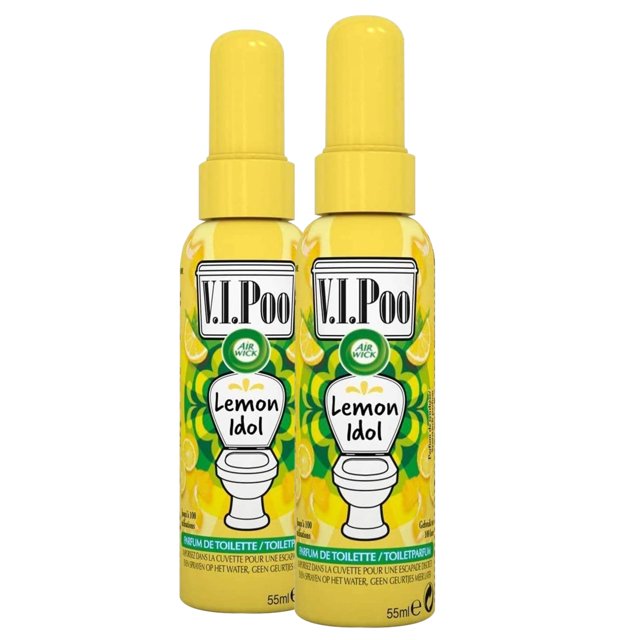 Air Wick VIP Pre-Poop Spray, Lemon Idol,1.85 Fl Oz (Pack of 2 ...