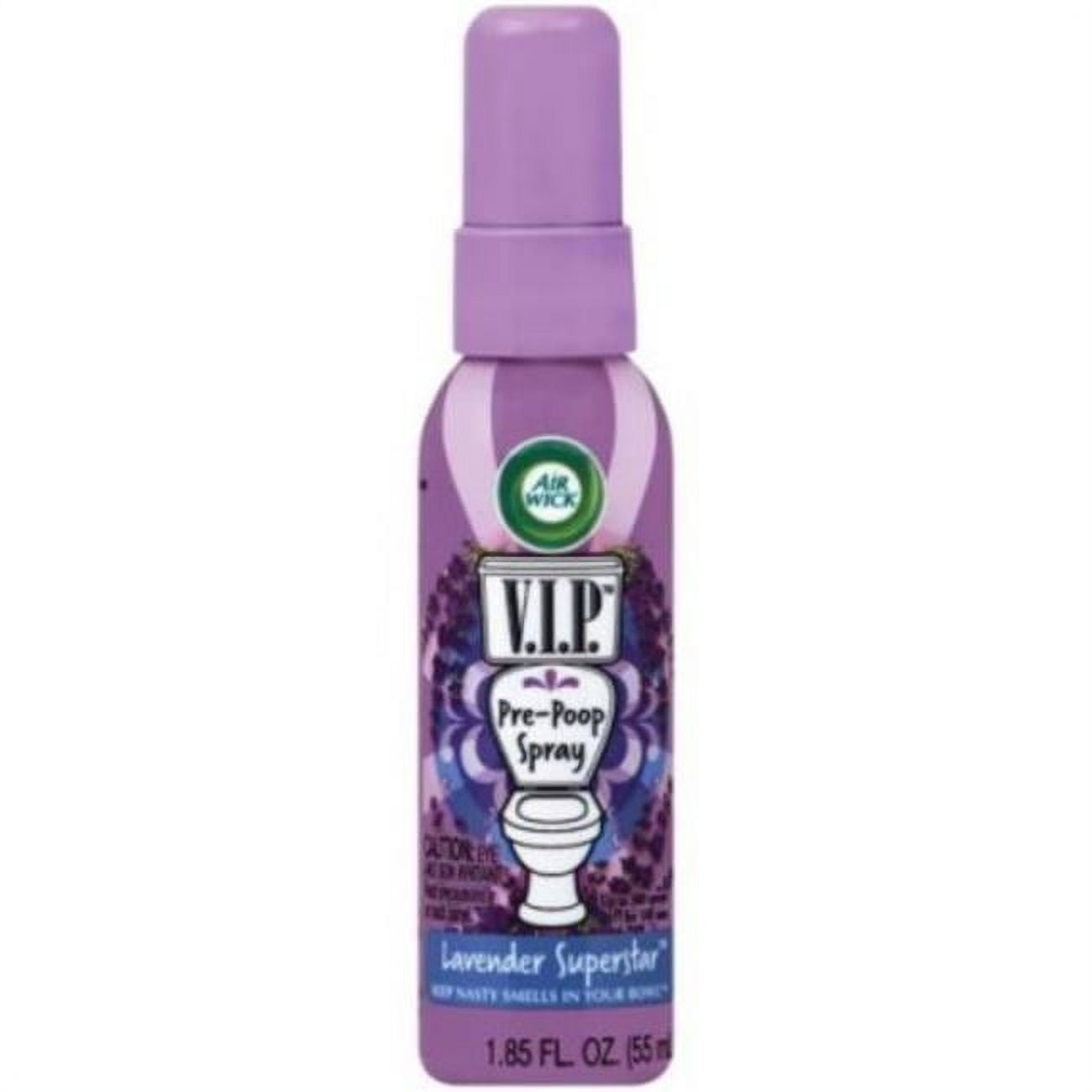 Air Wick VIP Pre-Poop Toilet Spray, White - Lavender - Pack of 6 ...
