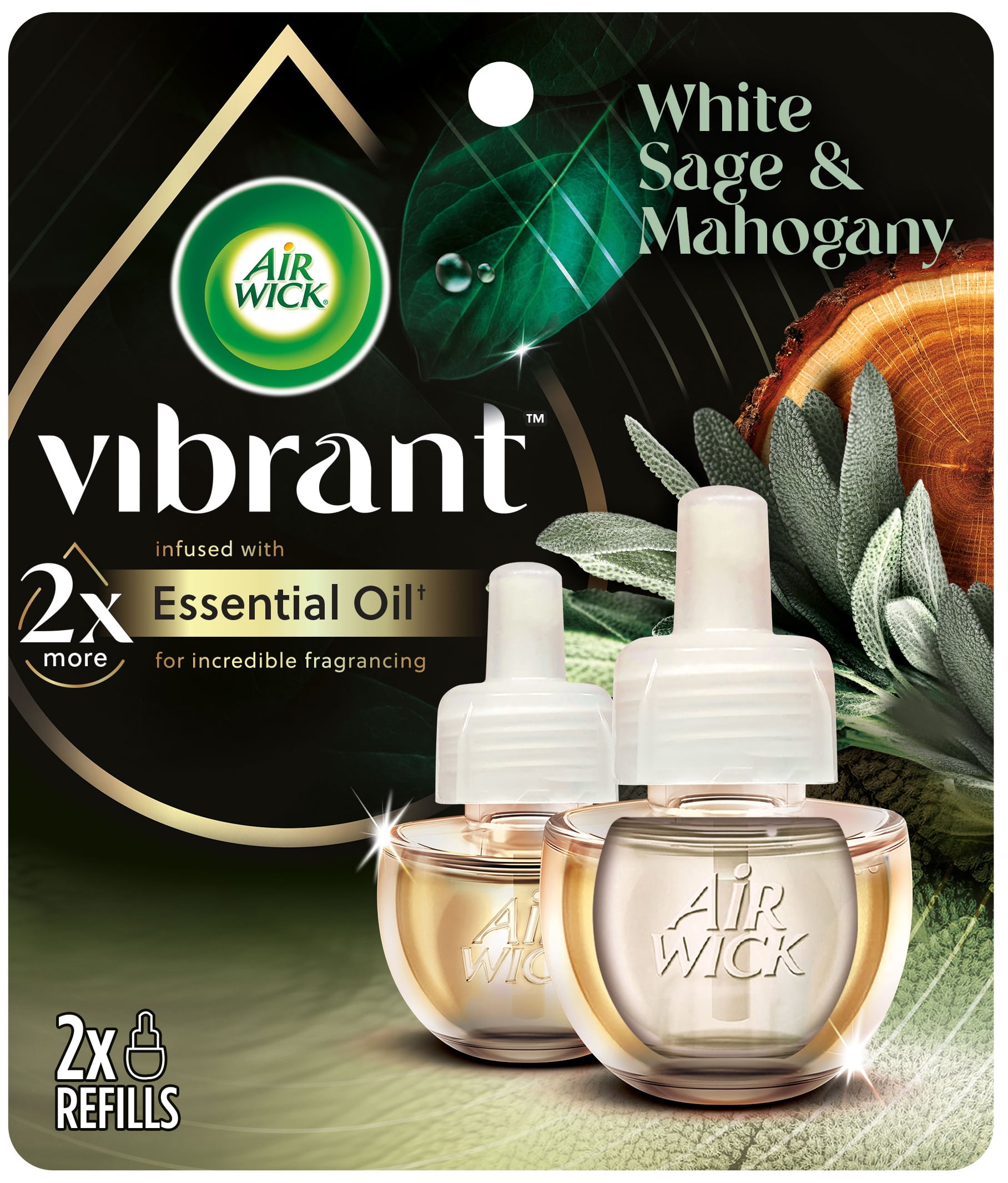 Air Wick Scented Oil Refills, White Sage and Mahogany, 2ct, Pine, Musk ...