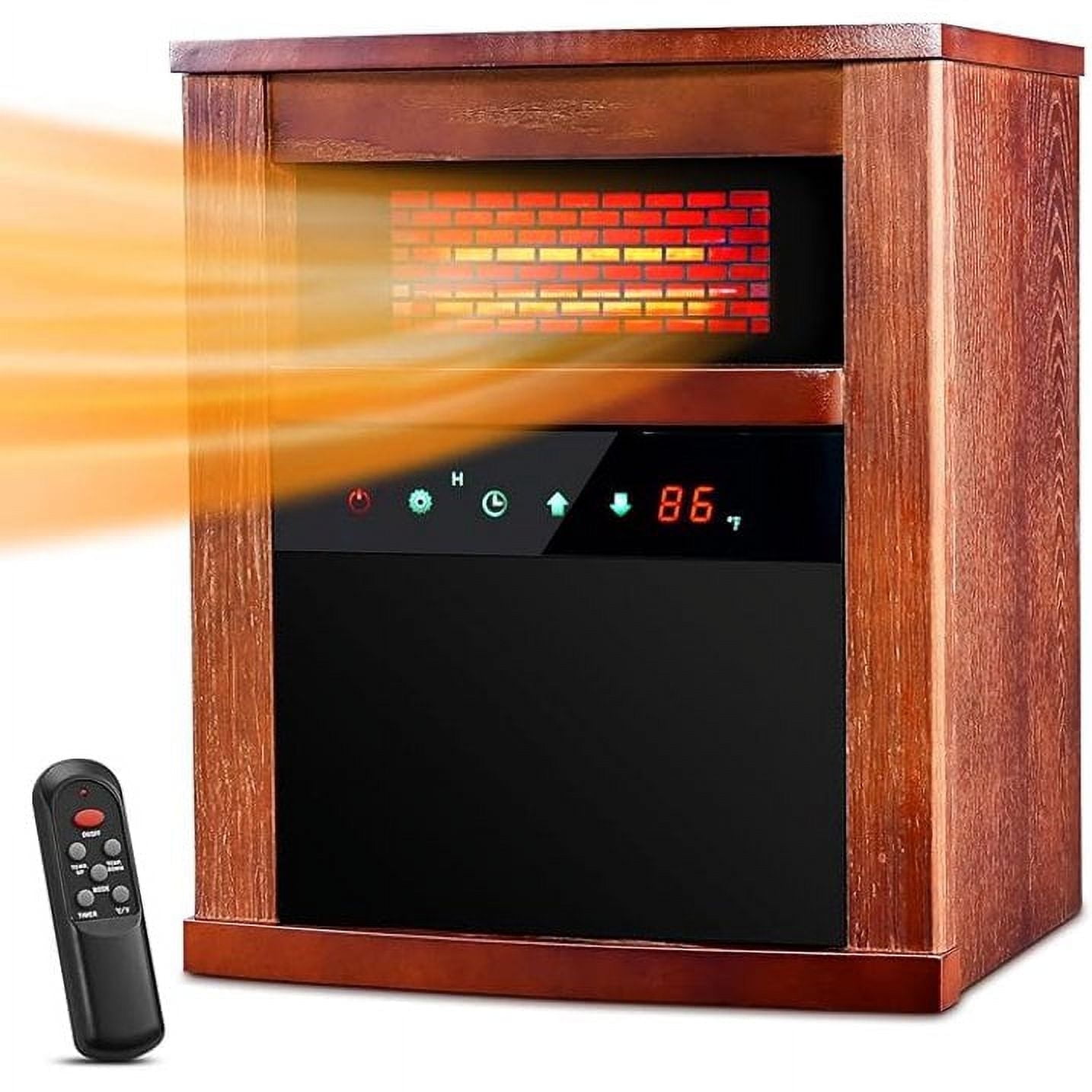 Air choice Electric Space Heater, 1500W Infrared Space Heater, 3 ...