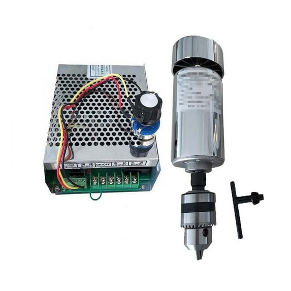 Air cooled 0.3 kw DC48V12000RPM CNC spindleMotor Kit drill spindle ...