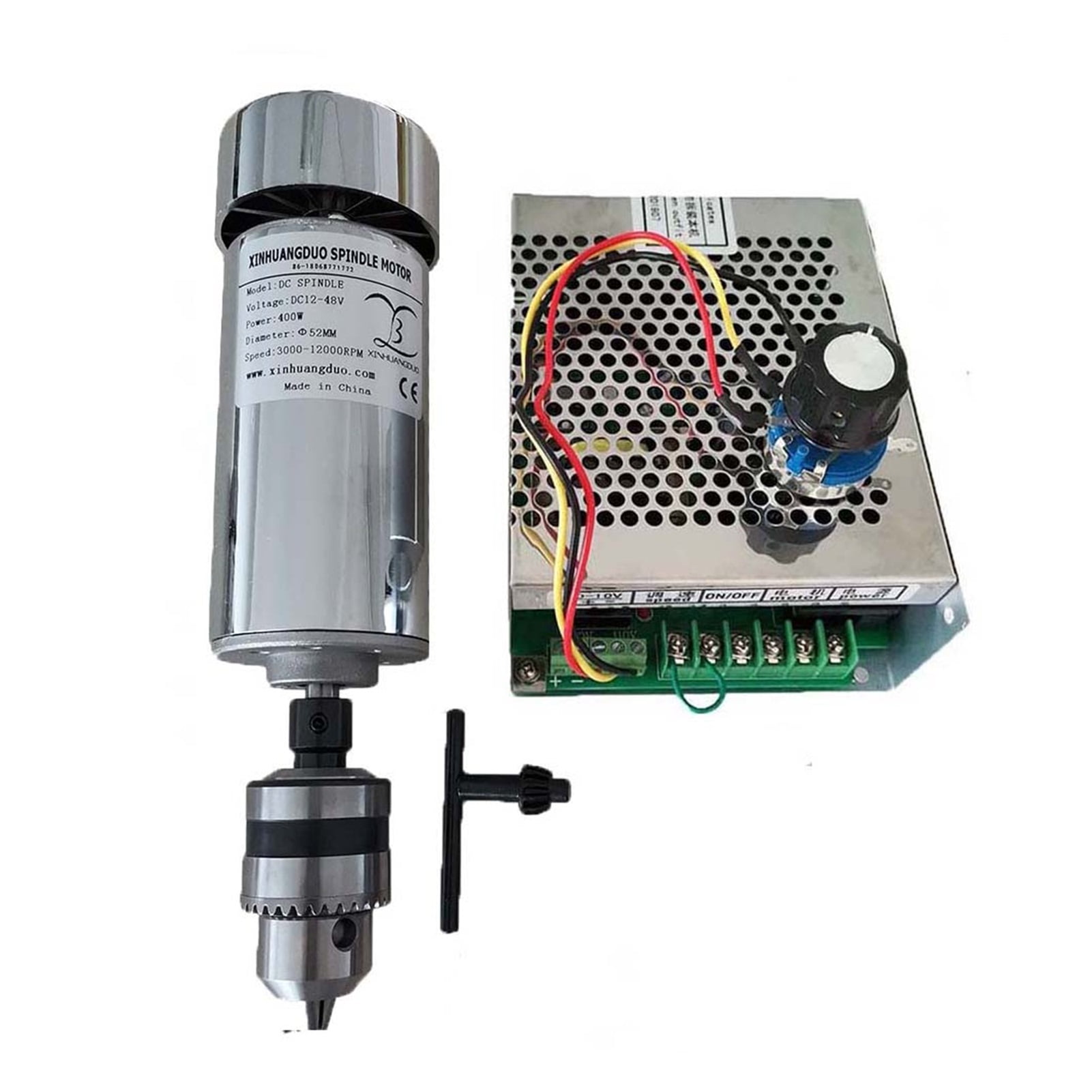 Air cooled 0.4kw CNC Drill chuck spindleMotor Kit 400W Spindle Motor ...