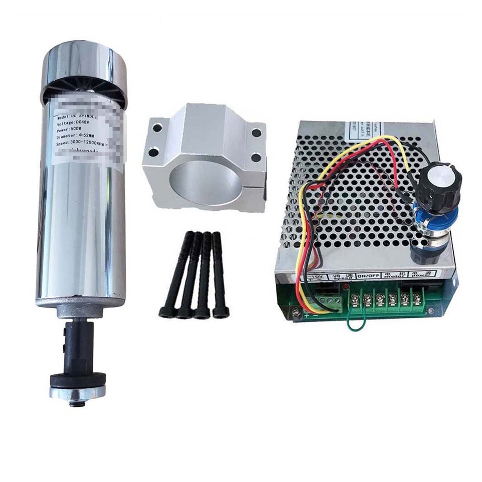 Air cooled 0.5kw CNC spindleMotor Angle Grinder Kit chuck 500W Spindle ...
