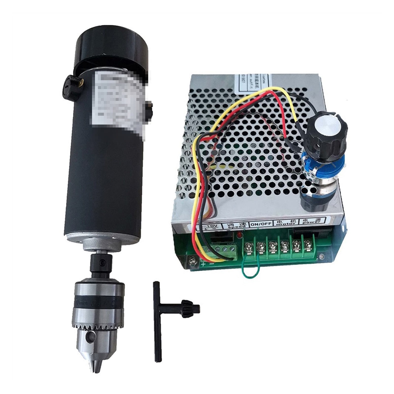 Air cooled 0.5kw CNC spindleMotor Kit Drill chuck 500W Spindle Motor ...