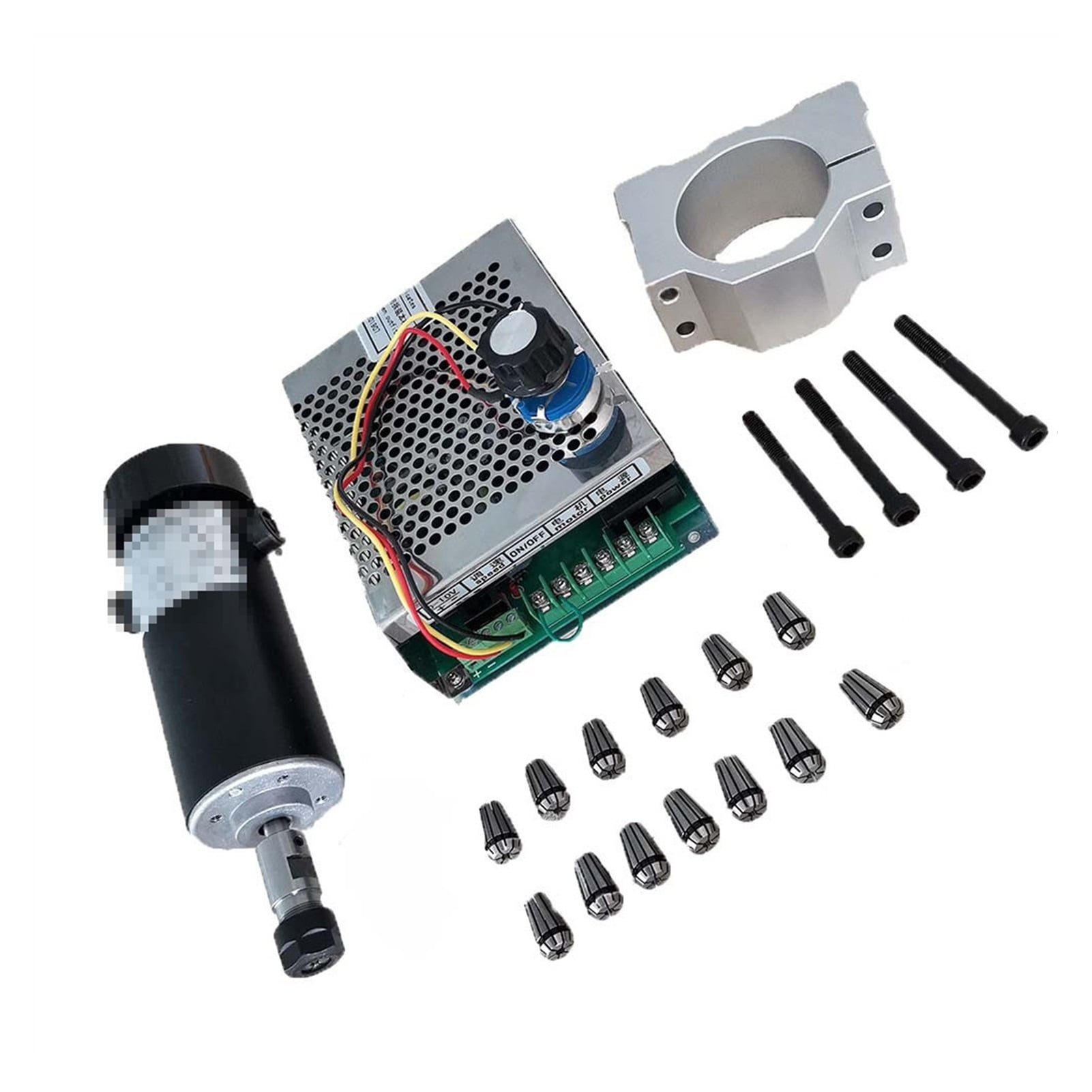 Air cooled 0.5kw CNC spindleMotor Kit ER11 chuck 500W Spindle Motor ...