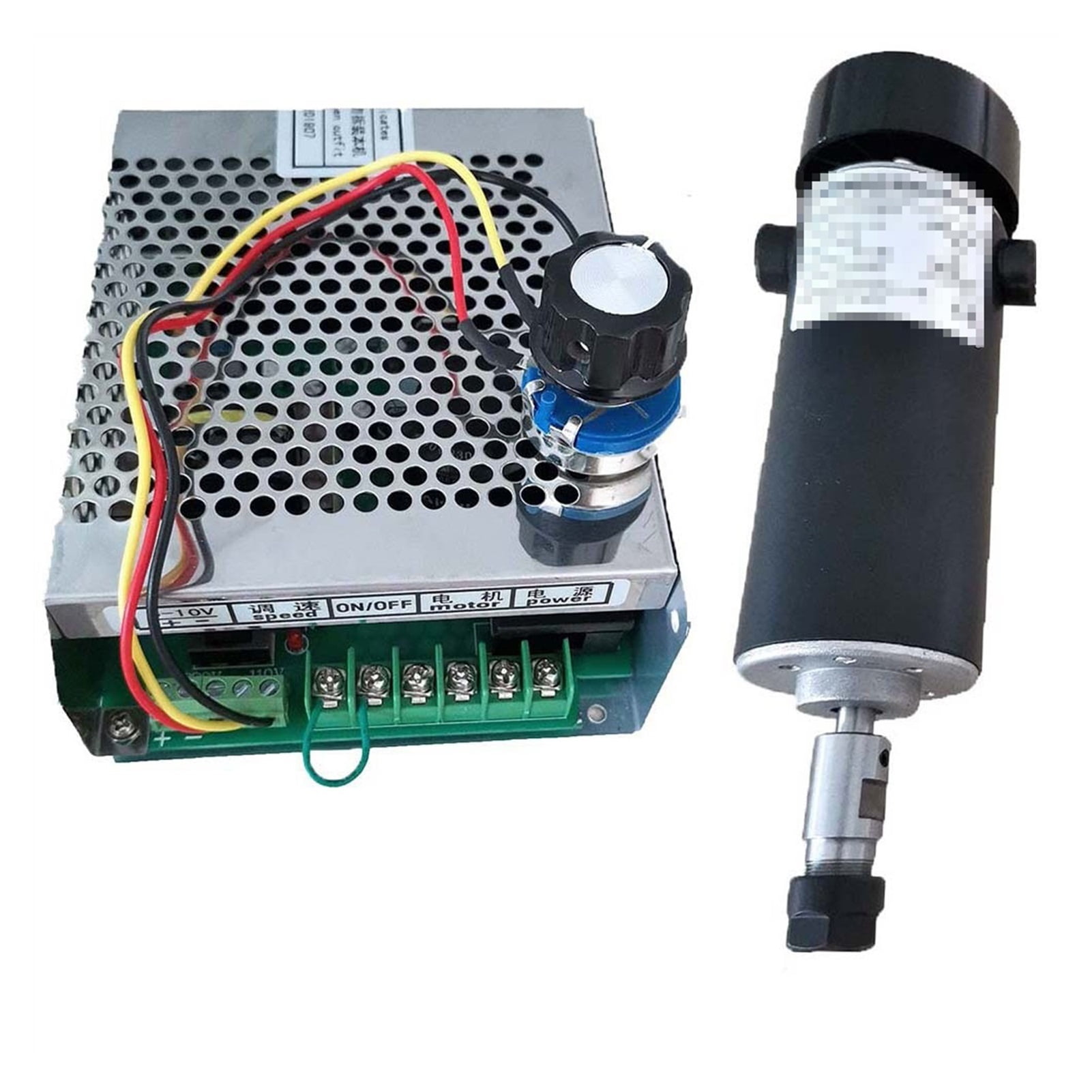 Air cooled 0.5kw CNC spindleMotor Kit ER11 chuck 500W Spindle Motor ...