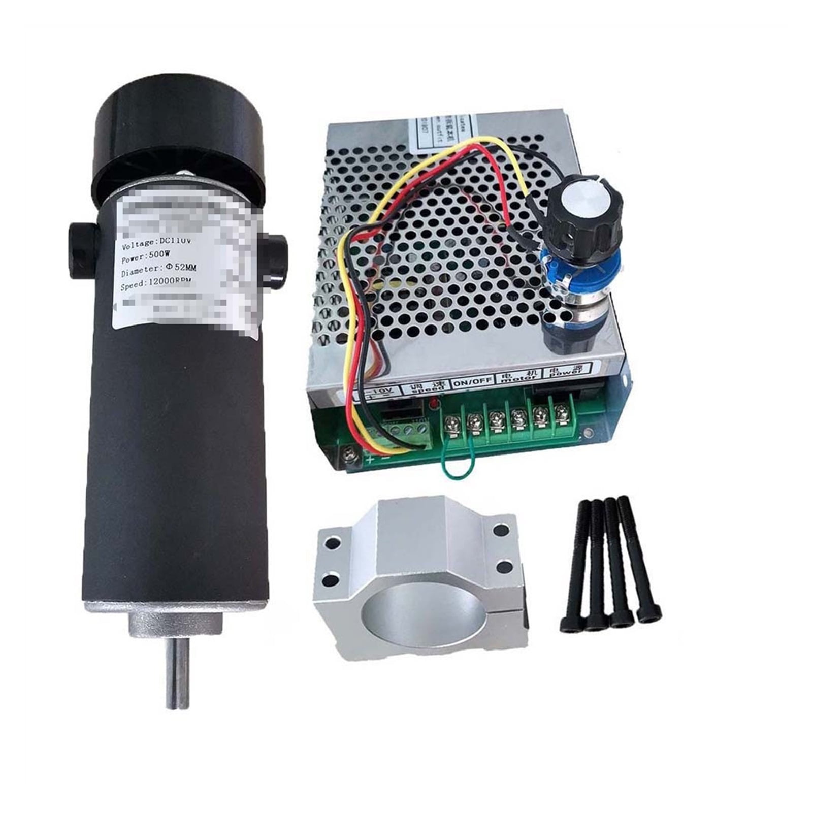 Air cooled 0.5kw CNC spindleMotor Kit Motor / fan 500W Spindle Motor ...