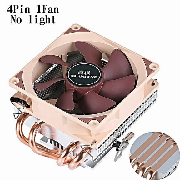 PC Air-Cooled Radiator CPU Cooling Fan 2/4/6 Heat Pipe Cooler ...