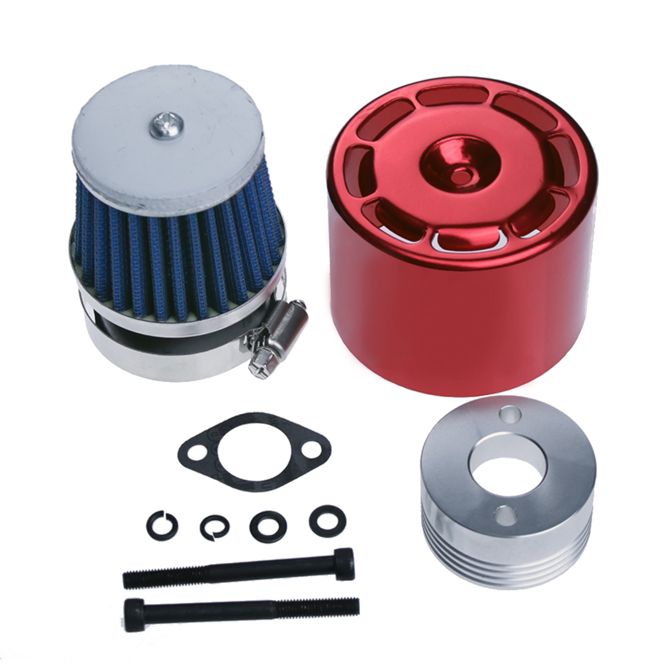 Air filter set with Red cover Fit 23cc-45cc for 1/5 RC HPI FG LOSI ...