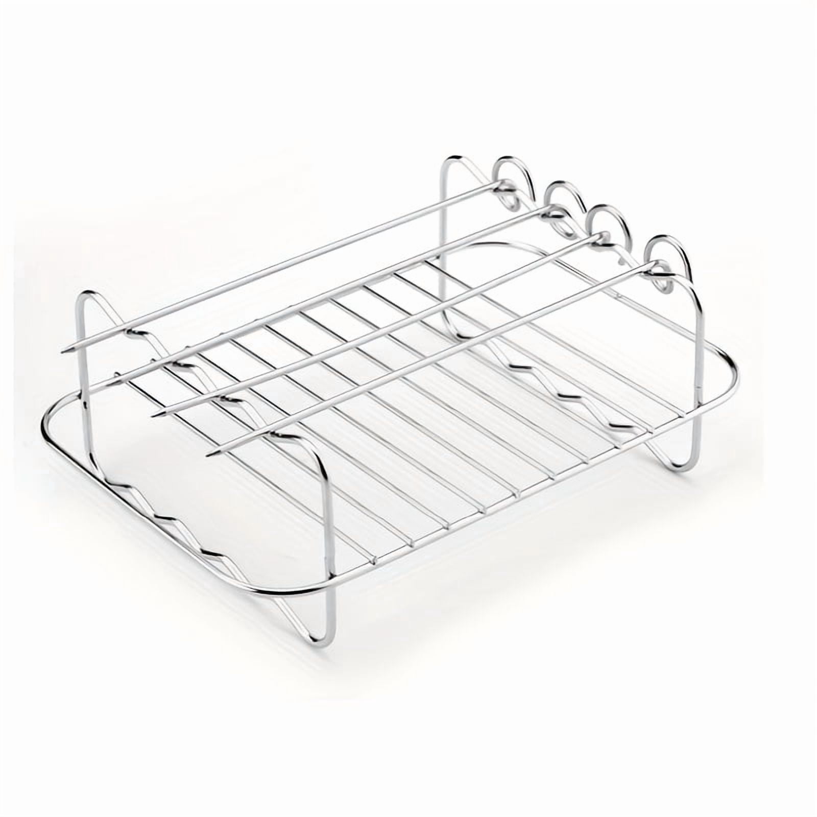 Air fryer air fryer rack, double pot accessories, rectangular grill ...