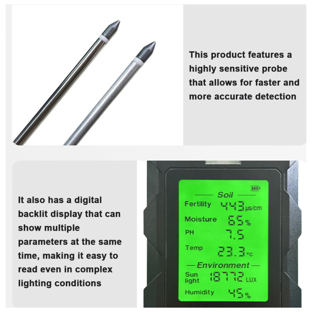 Air humidity detector,Ph Temperature Soil Tester Soil Versatile Tool ...