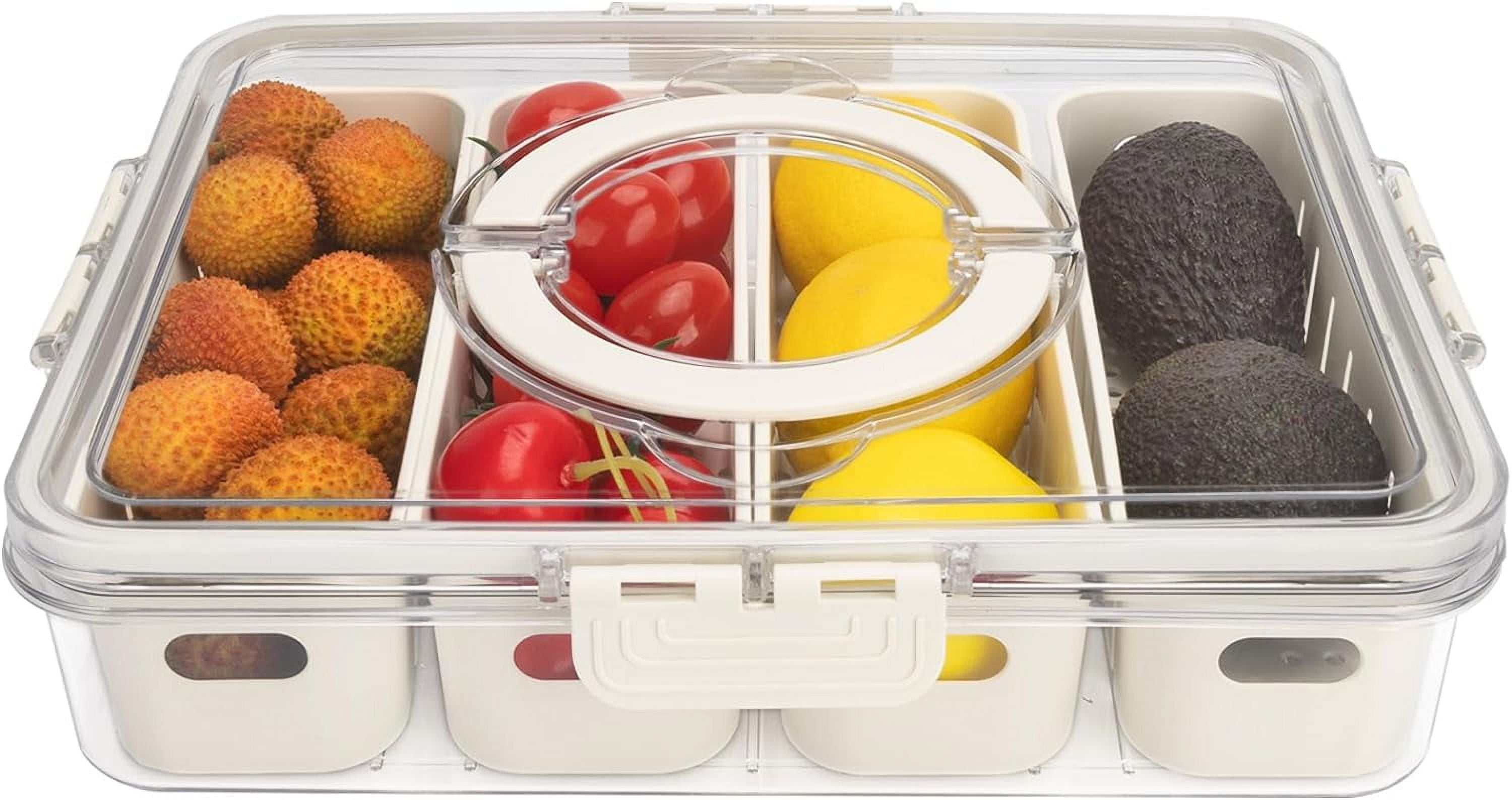 Air-tight Refrigerator Berry Tray Container with Colander and Lid ...