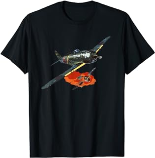 Air to air combat WW2 Warbirds Fighter Aircraft T-Shirt - Walmart.com
