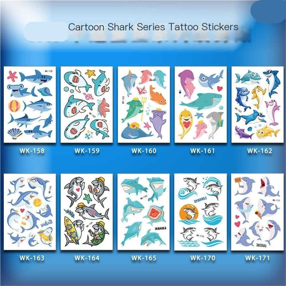 AirAsia cartoon pirate shark mermaid stickers 8 pieces - Walmart.com