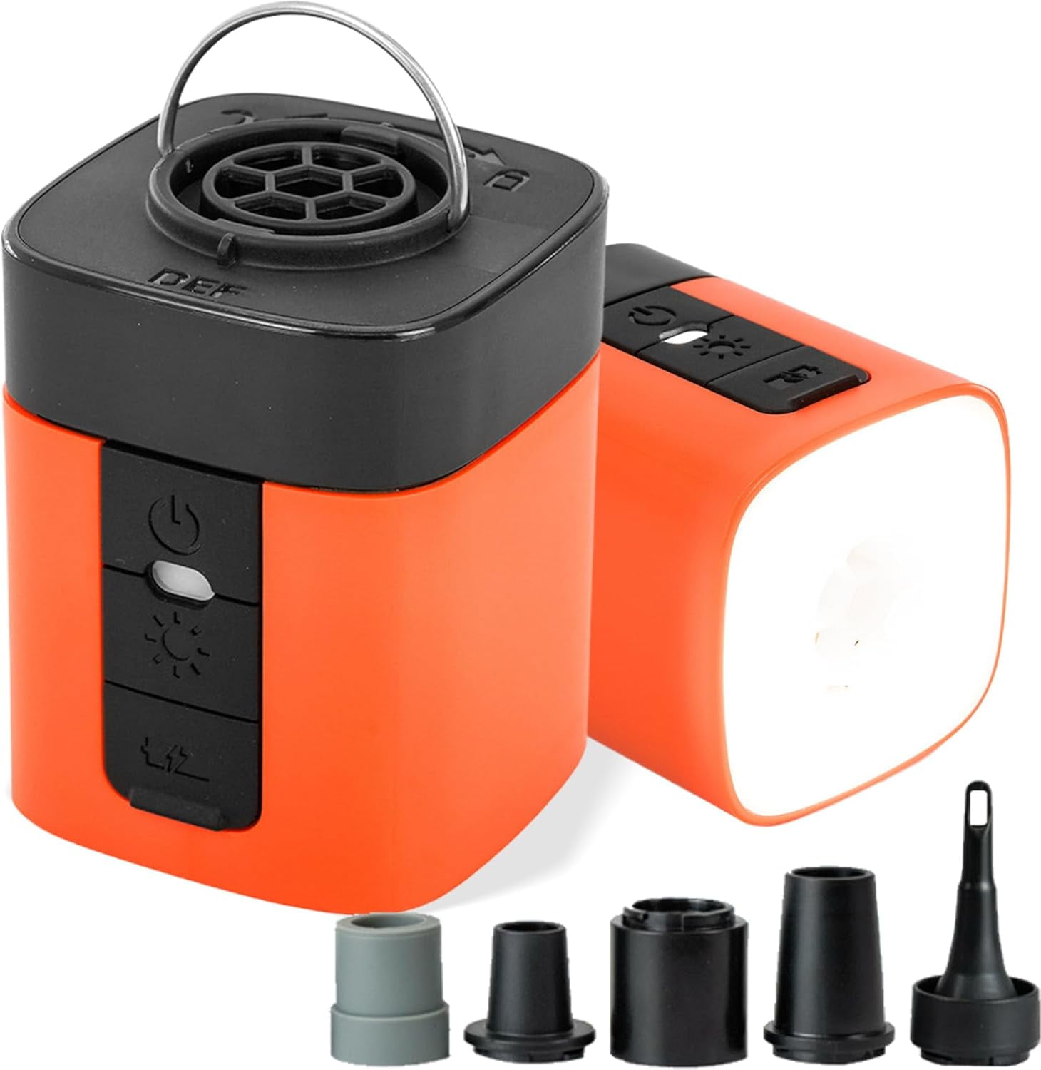 AirBurst Pro - Compact Electric Pump with Vacuum & LED Light, Portable ...