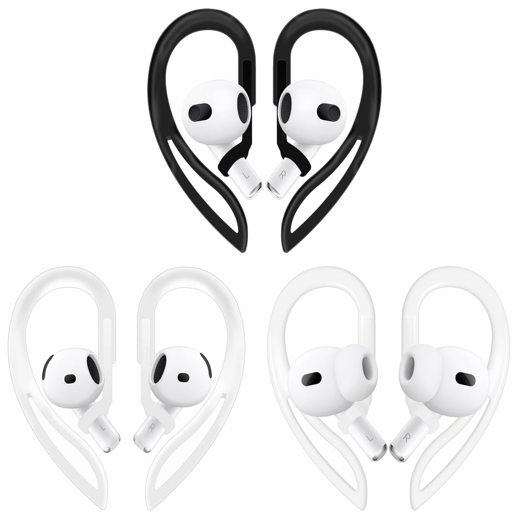 AirFit Adjustable Ear Hooks for AirPods 3 and Pro 2-3 with Anti-Slip ...