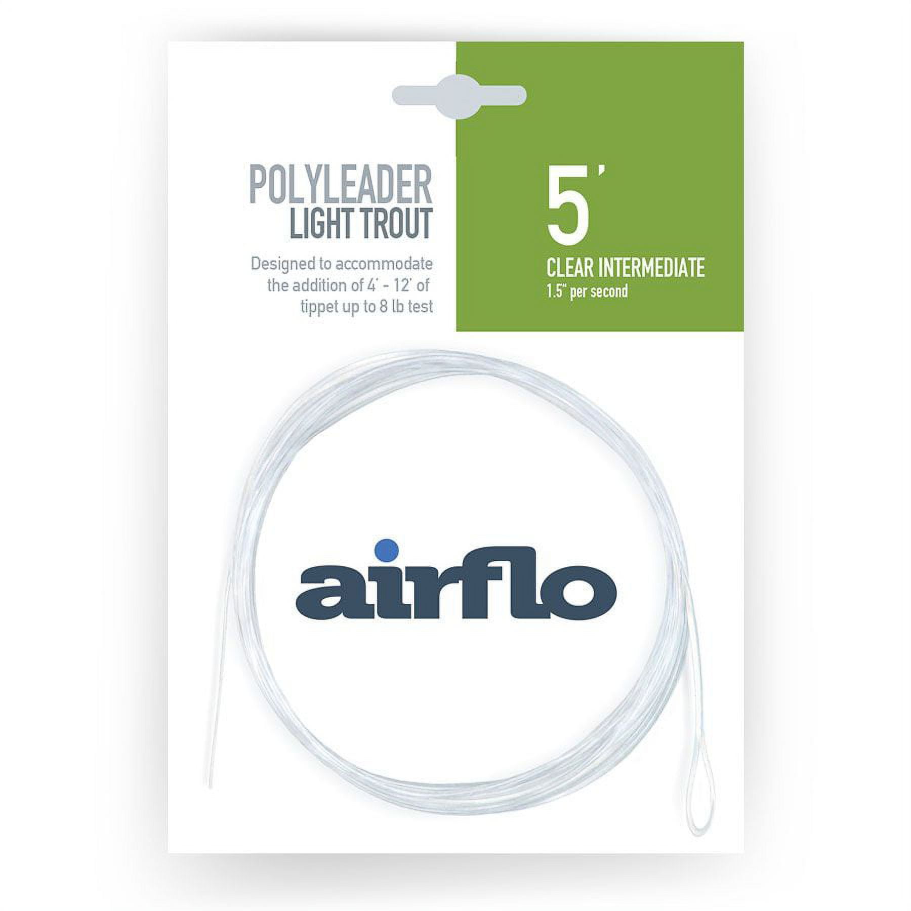 AirFlo Light Trout Polyleader | Clear Intermediate 5' - Walmart.com