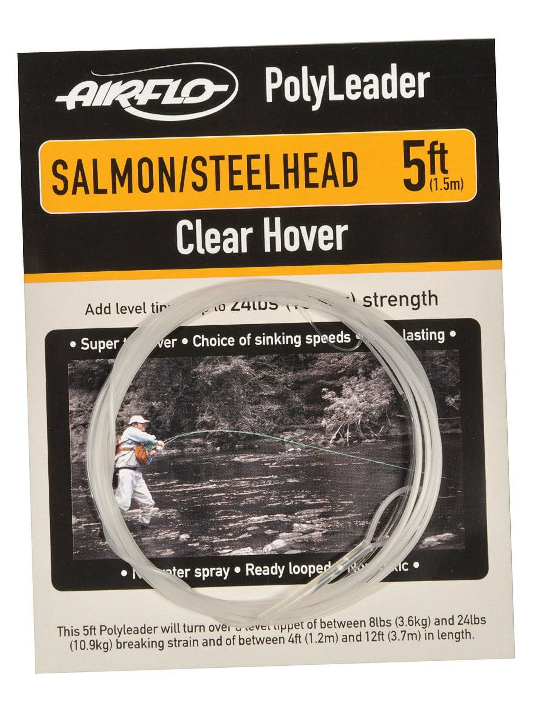 AirFlo Sea Trout/Steelhead Polyleader 8ft - Clear Intermediate 1.5 ips ...