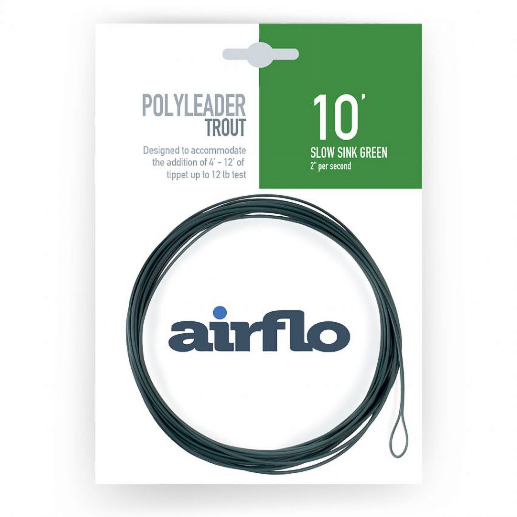 AirFlo Trout Polyleader 10ft | Slow Sinking - Walmart.com