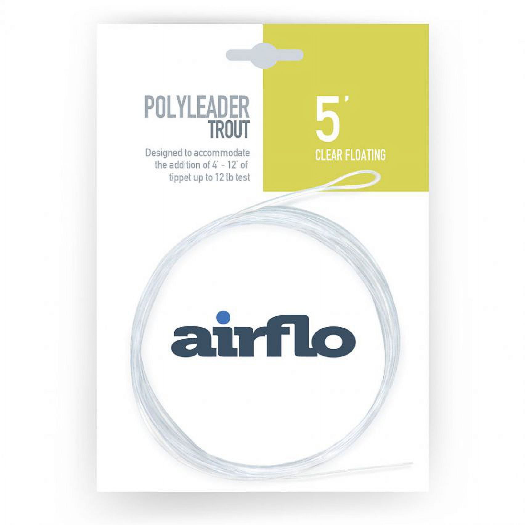 AirFlo Trout Polyleader 5ft | Clear Floating - Walmart.com