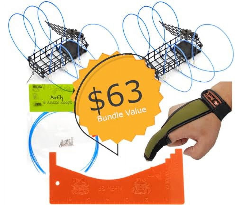 AirFly 6-Loops 5oz Crab Trap for Fishing Pole: Catches Dungeness, Rock ...