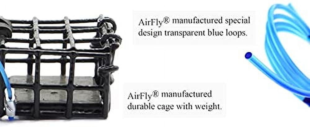 AirFly 6-Loops Crab Trap for Fishing Pole: Catches Dungeness, Rock ...