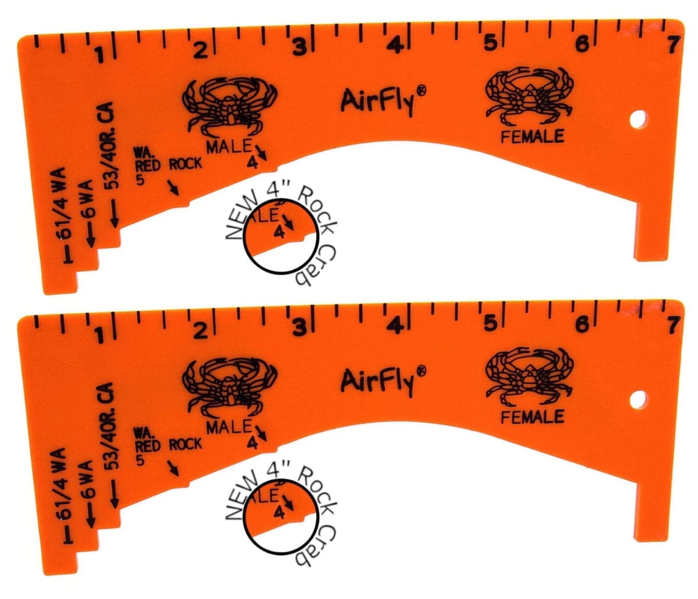 AirFly Crab, Lobster Gauge - Measure for Dungeness, Rock Crab, Blue ...