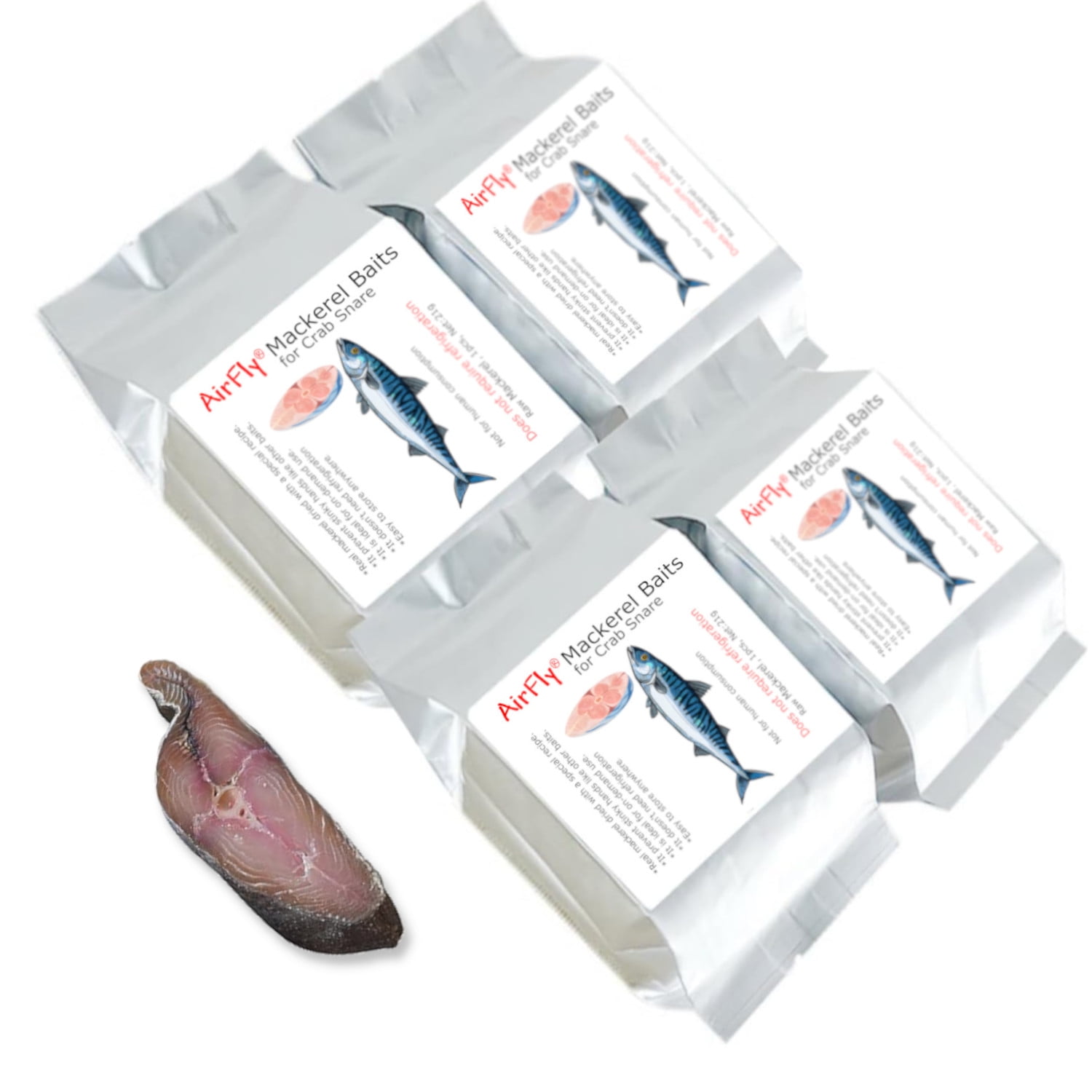 AirFly Dried Mackerel Baits for Crab Snare, Crab Trap, Real Mackerel ...