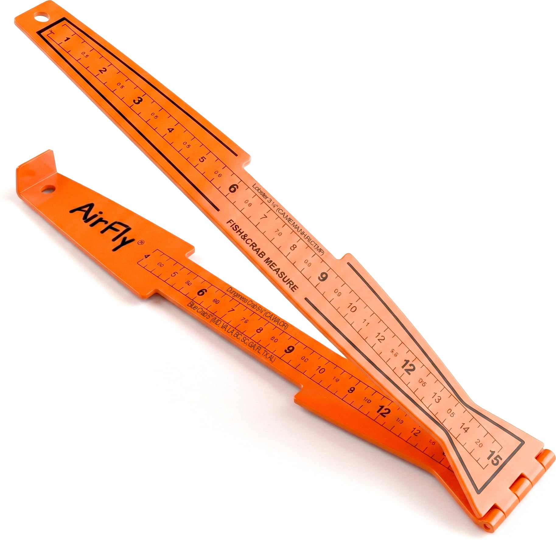 AirFly Folding Fish Measuring Board – 32in Ruler with Built-in 3.25”, 5 ...