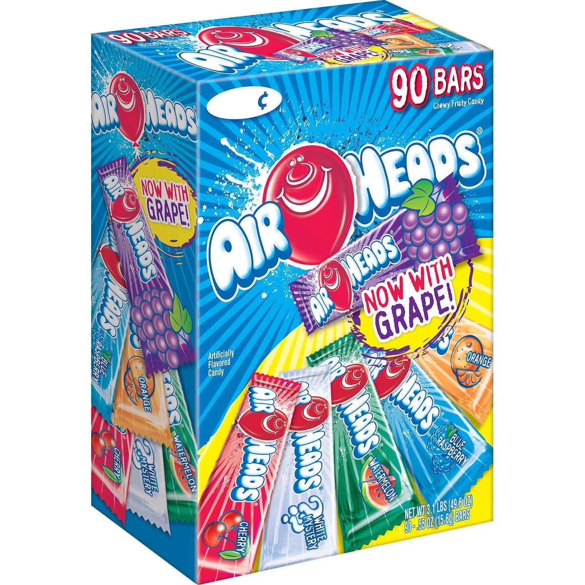 AirHeads, Variety Pack, 0.55 oz, 90 ct - Walmart.com