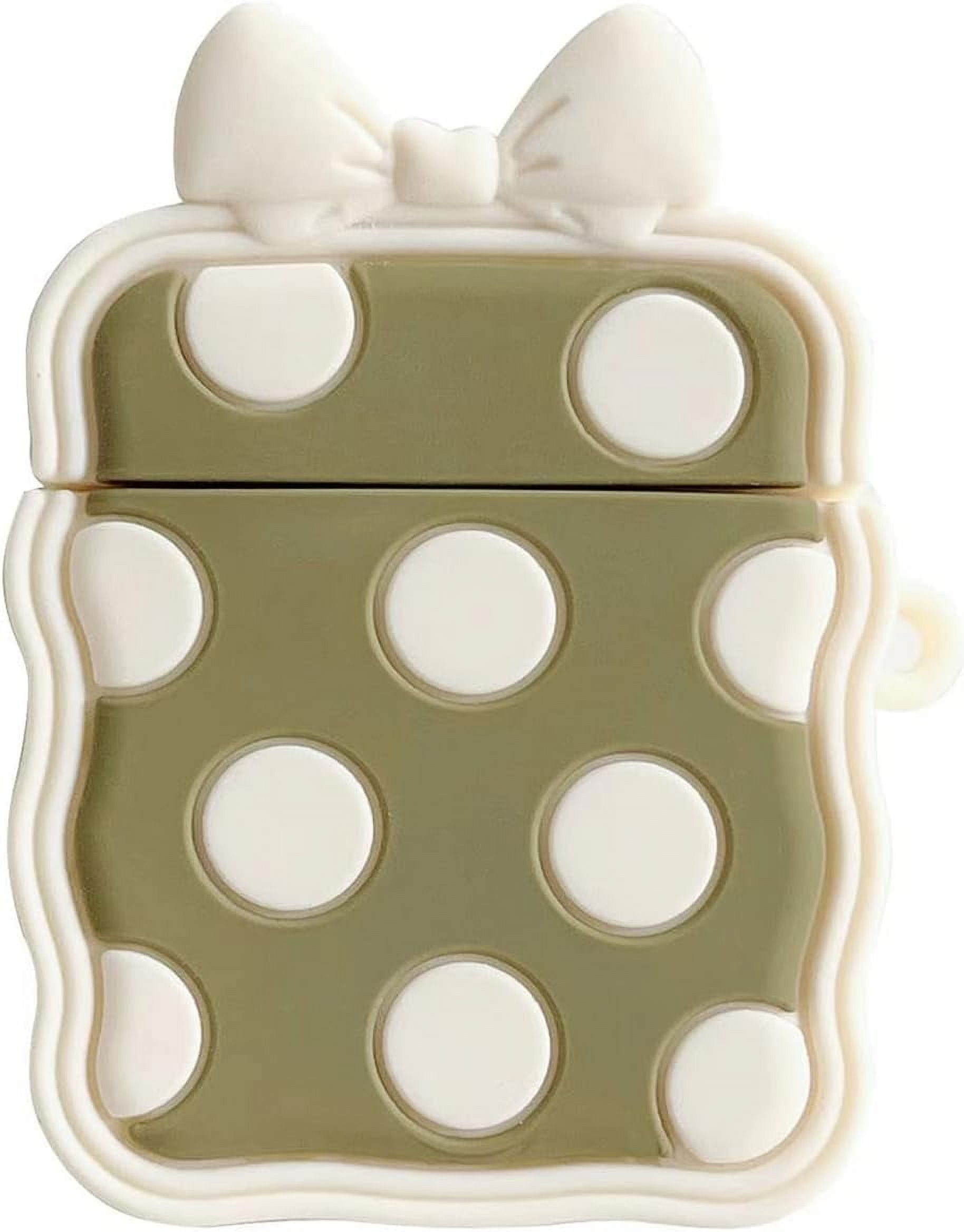 for AirPod 2/1 Cover Case,Cute 3D Cartoon Matcha Wave Point Bow AirPods ...