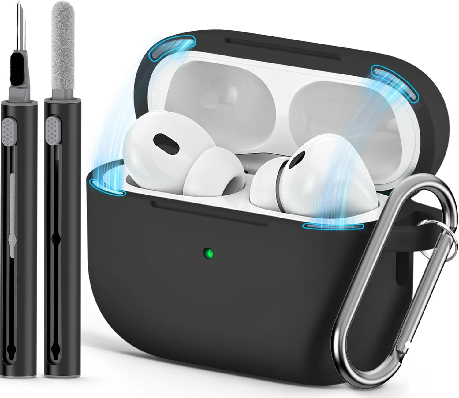 for AirPod Pro Case Cover with Cleaner Kit,Soft Silicone Protective ...