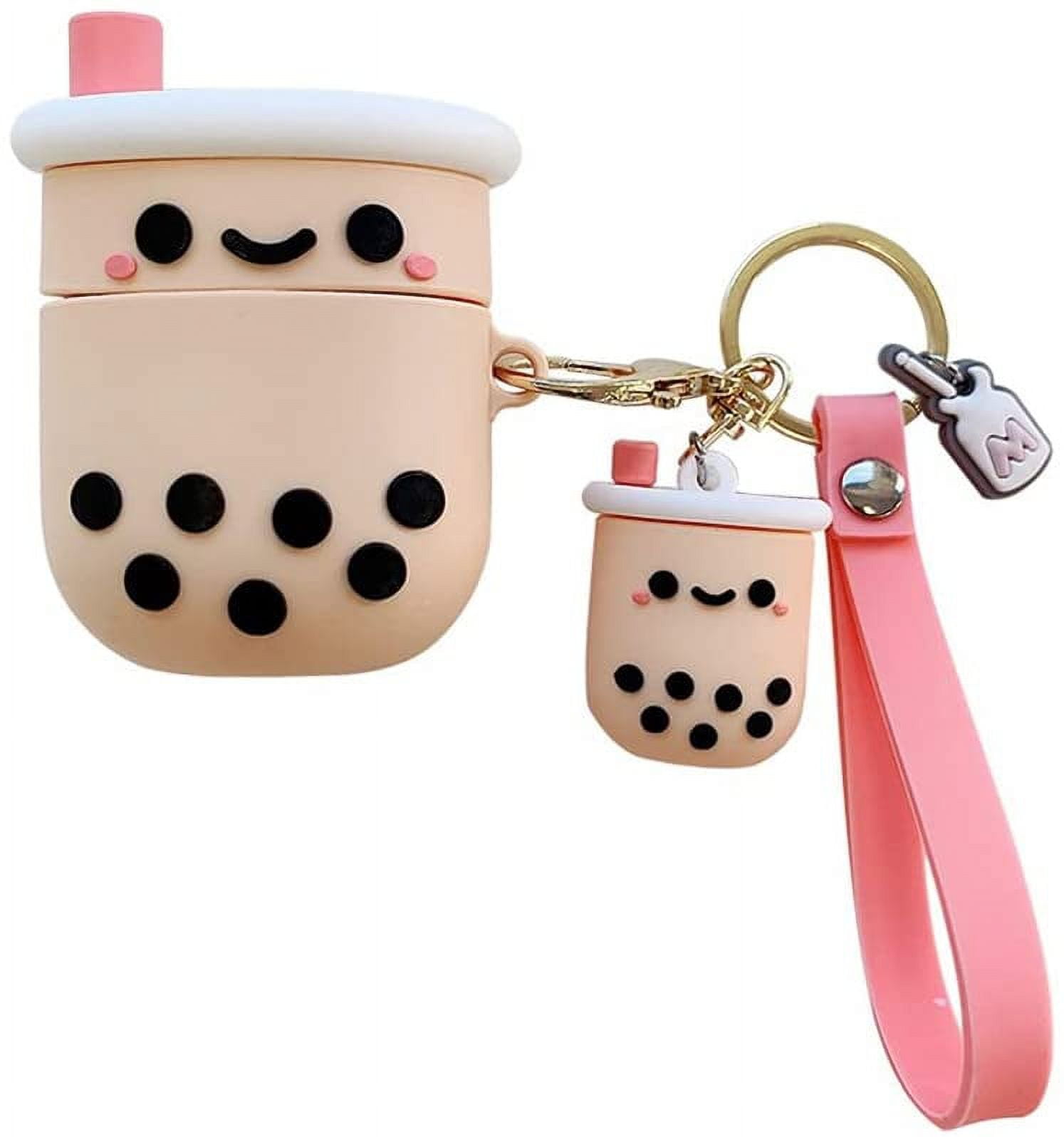 for AirPod Pro Case,Cute 3D Cartoon Boba Milk Tea AirPods Pro Cover Kawaii Soft Silicone ...