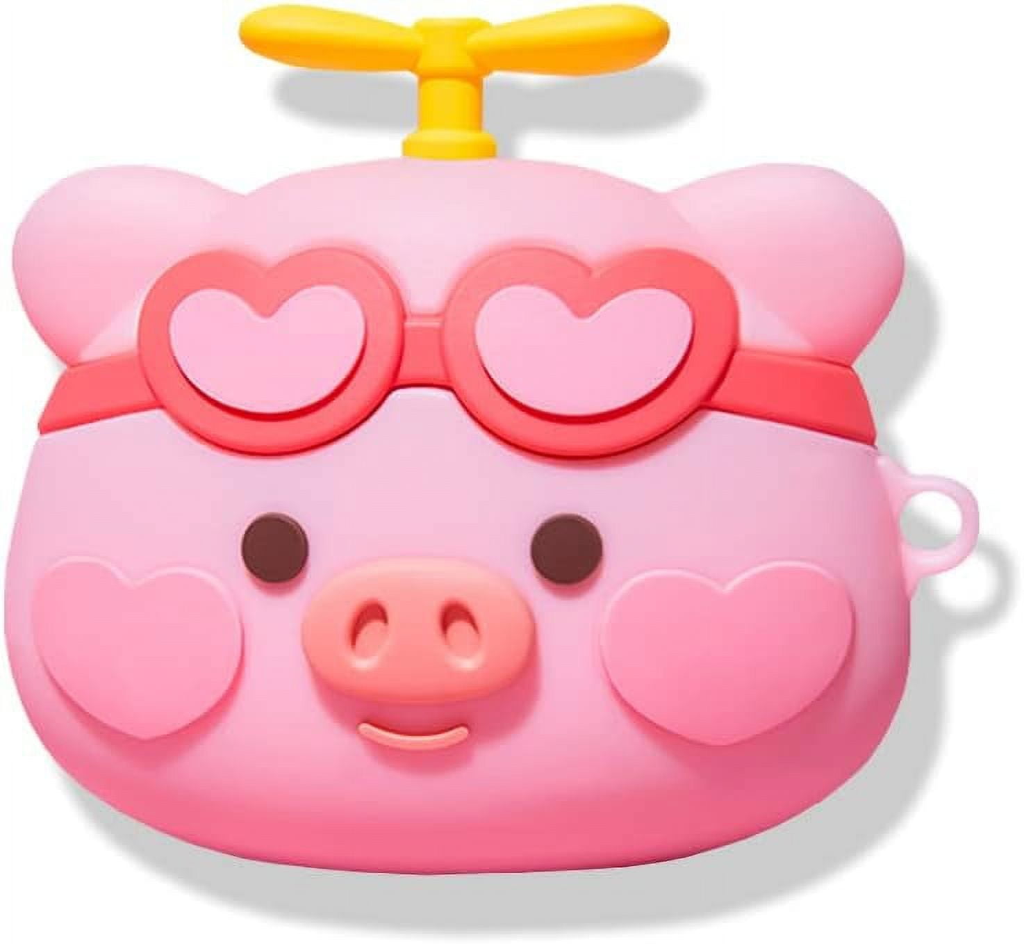 for AirPod Pro Case,Cute 3D Cartoon Pig with Small Windmill AirPods Pro ...