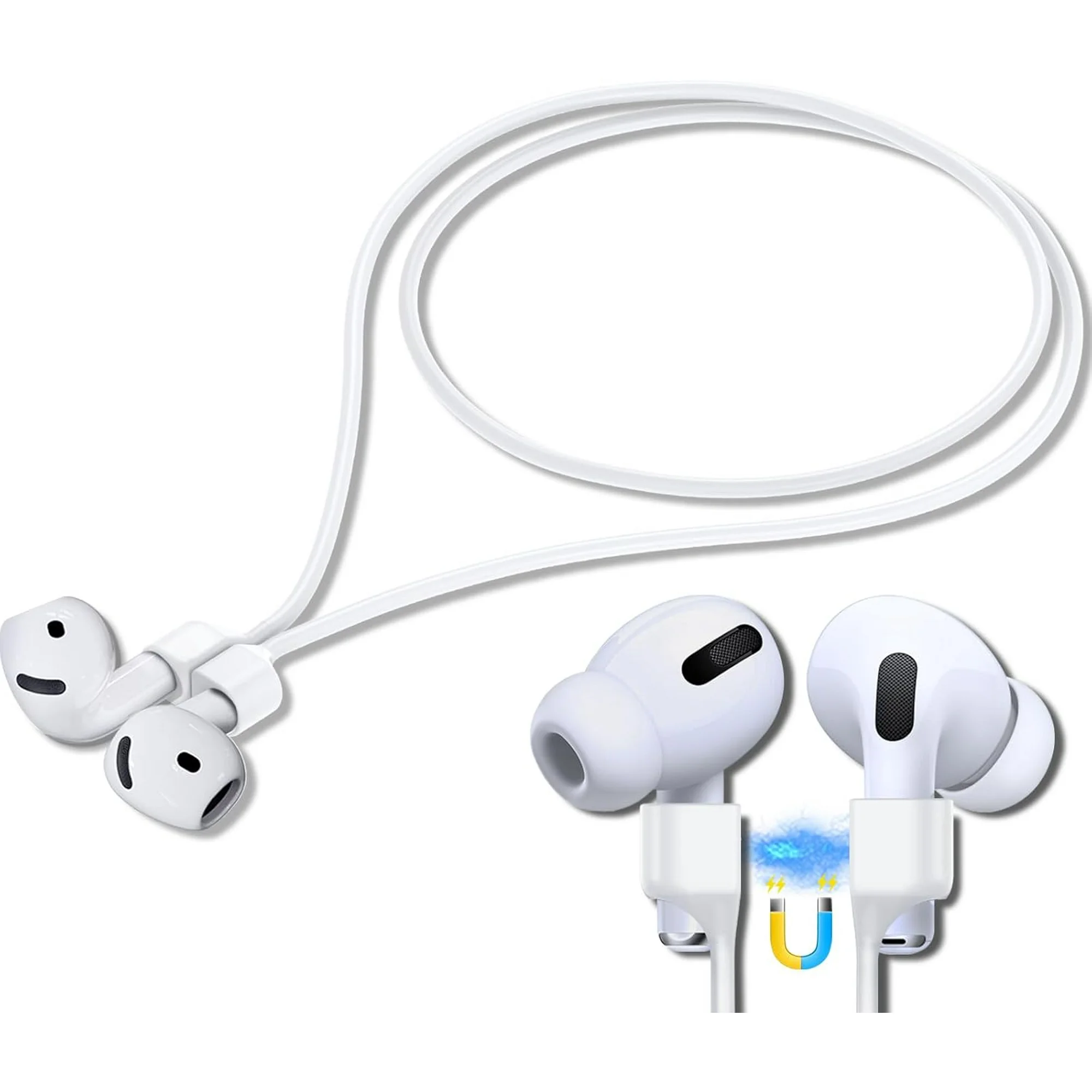 AirPod Strap with Magnetic,AirPod Lanyard Anti-Lost Cord for Sports ...