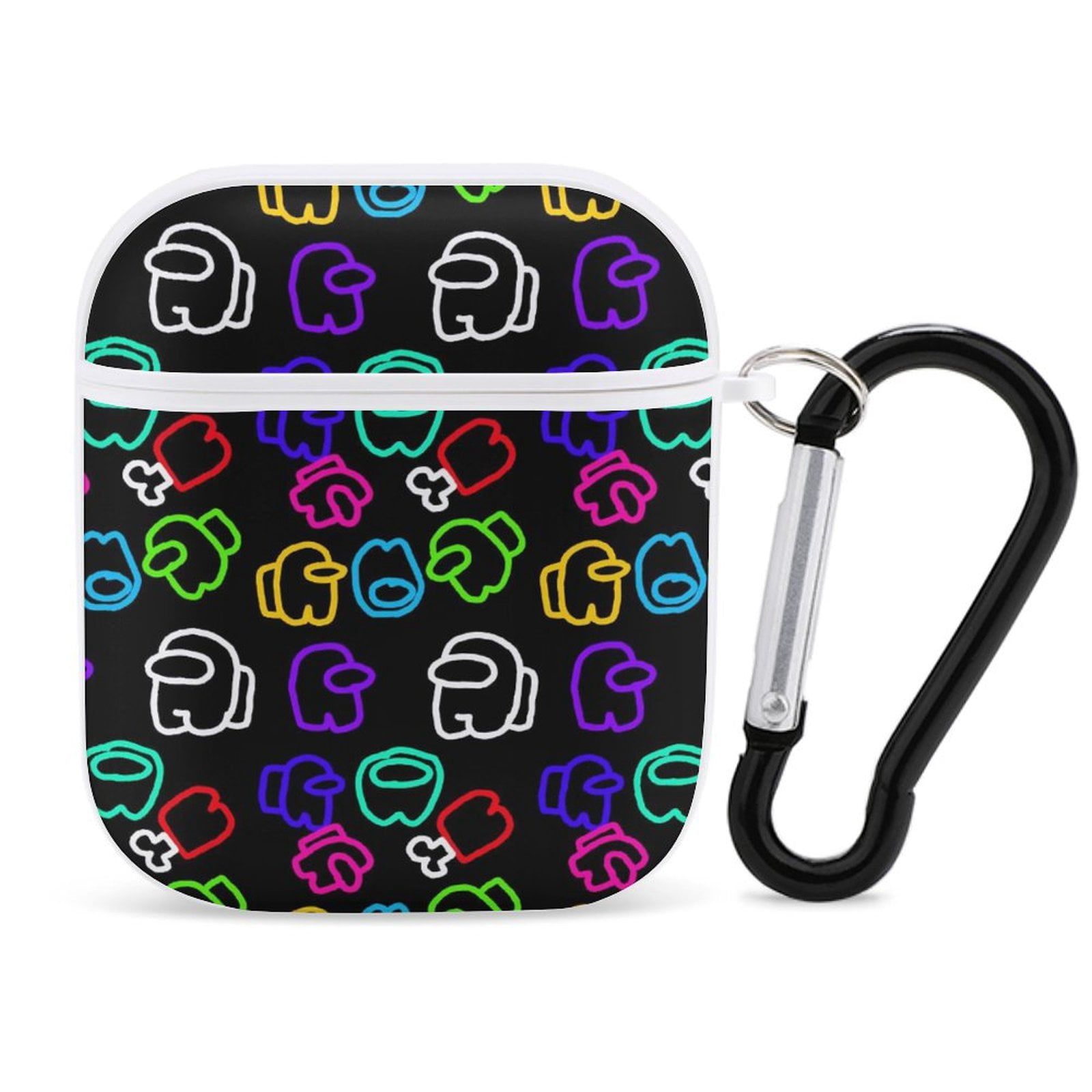 for AirPods 2nd & 1st Generation Case Cover,Gaming Fluorescence Among ...