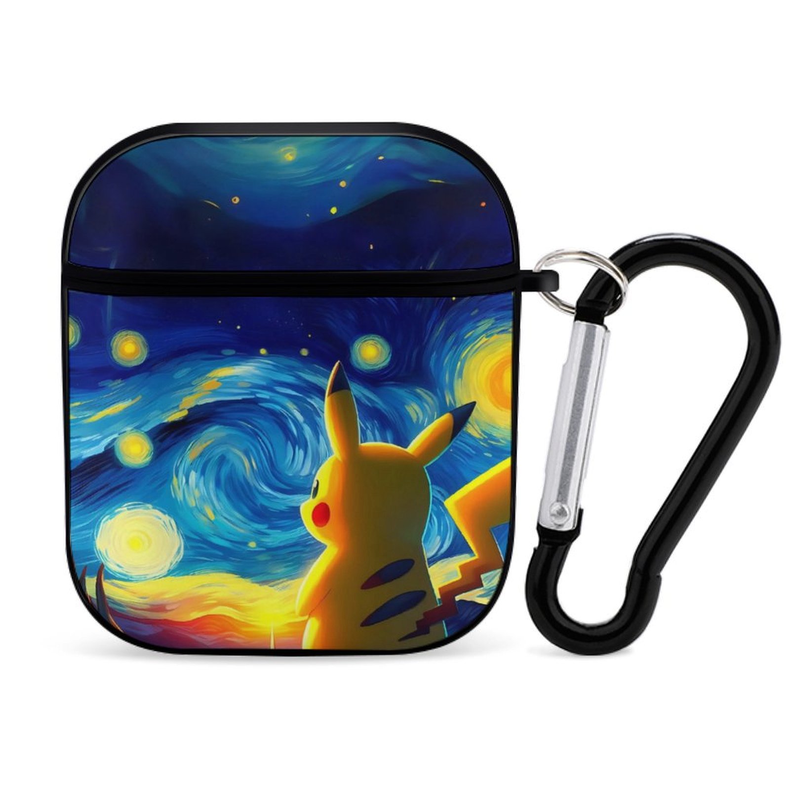 for AirPods 2nd & 1st Generation Case Cover,Pikachu Under The Night Sky ...