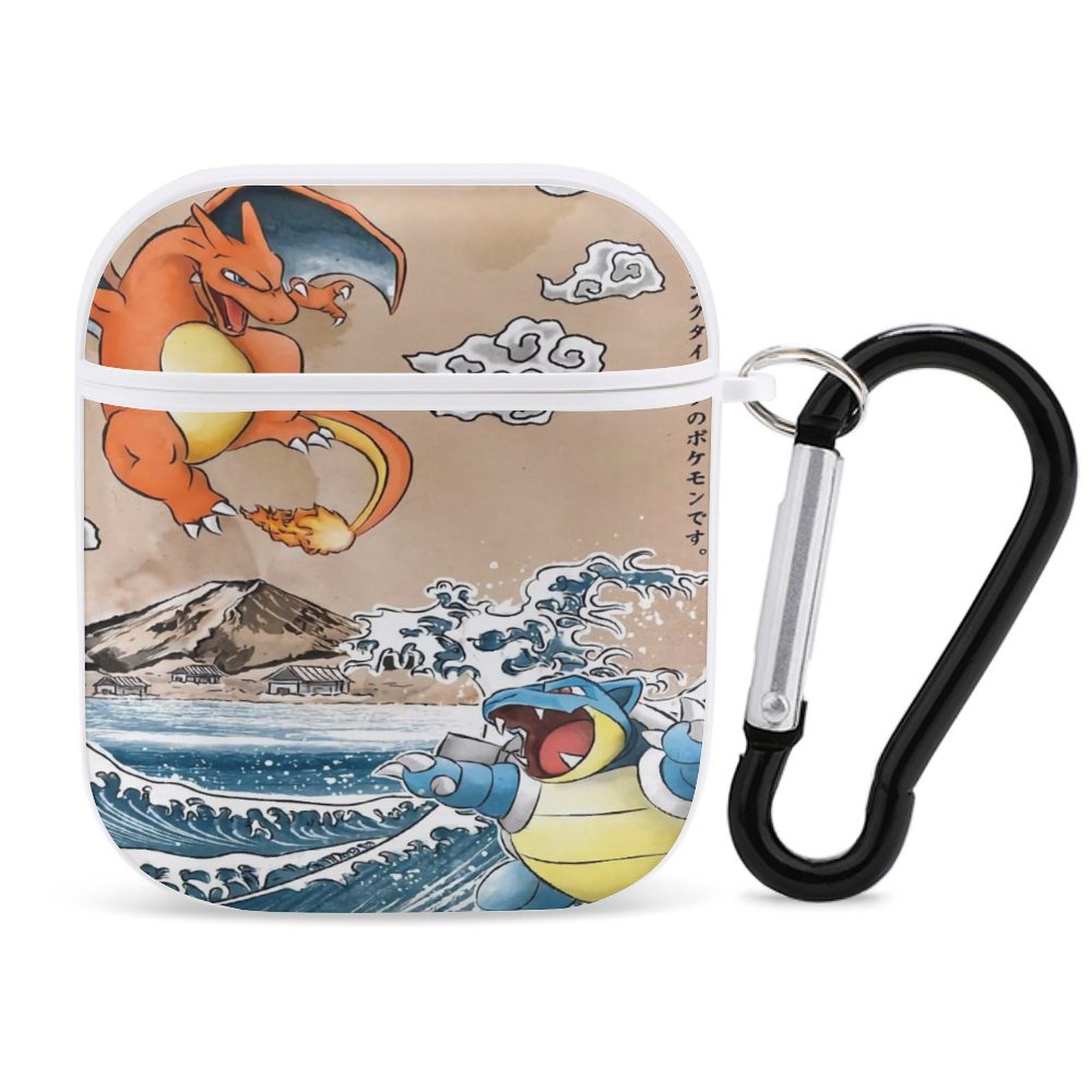 for AirPods 2nd & 1st Generation Case Cover,Pokémon Fire Vs Water ...
