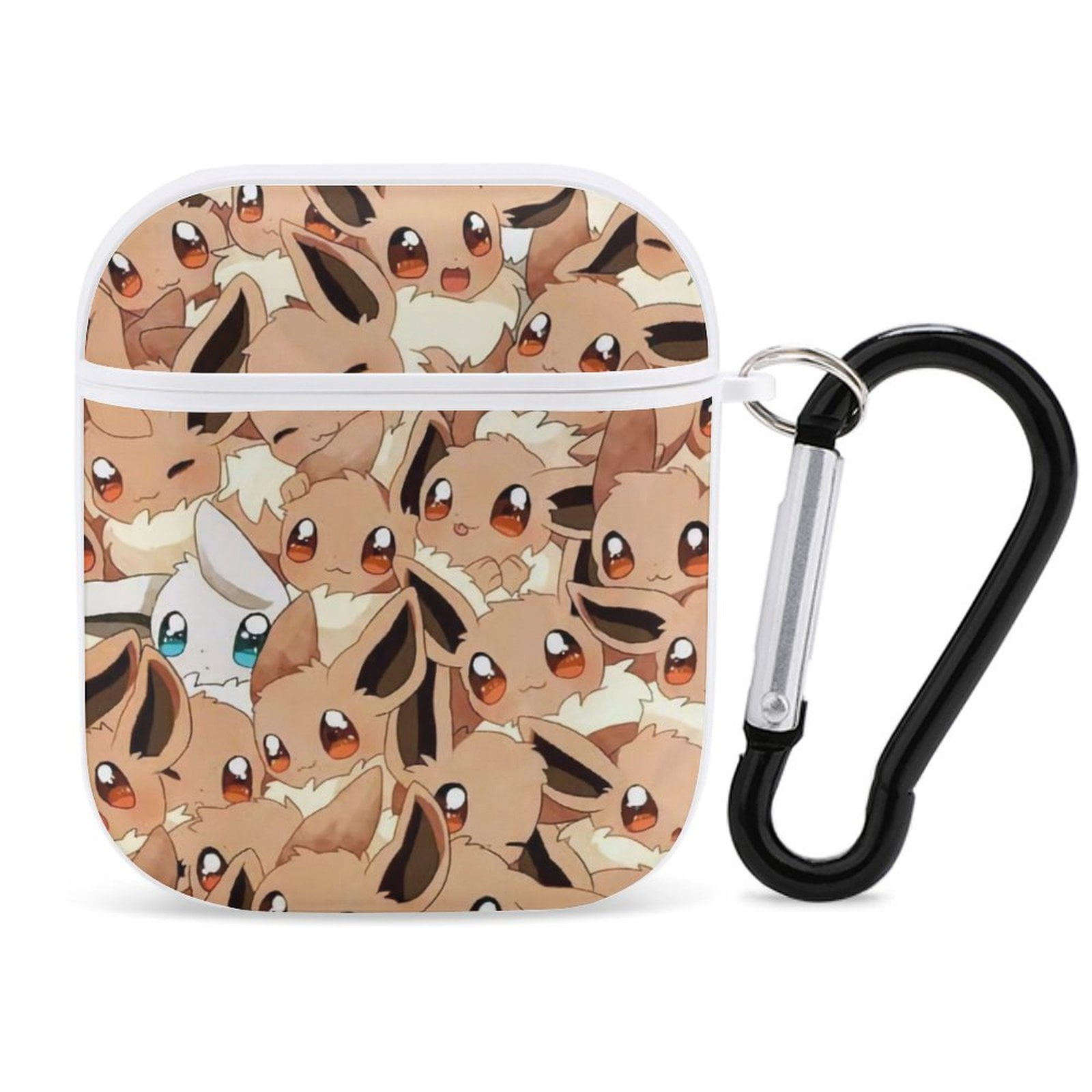 for AirPods 2nd & 1st Generation Case Cover,Pokémon Pikachu Eevee Face ...